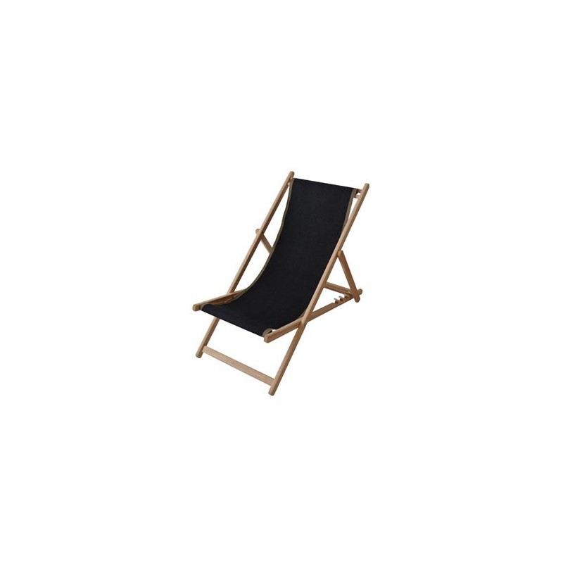 Chilienne Uni Noir (bord taupe) Toiles du soleil